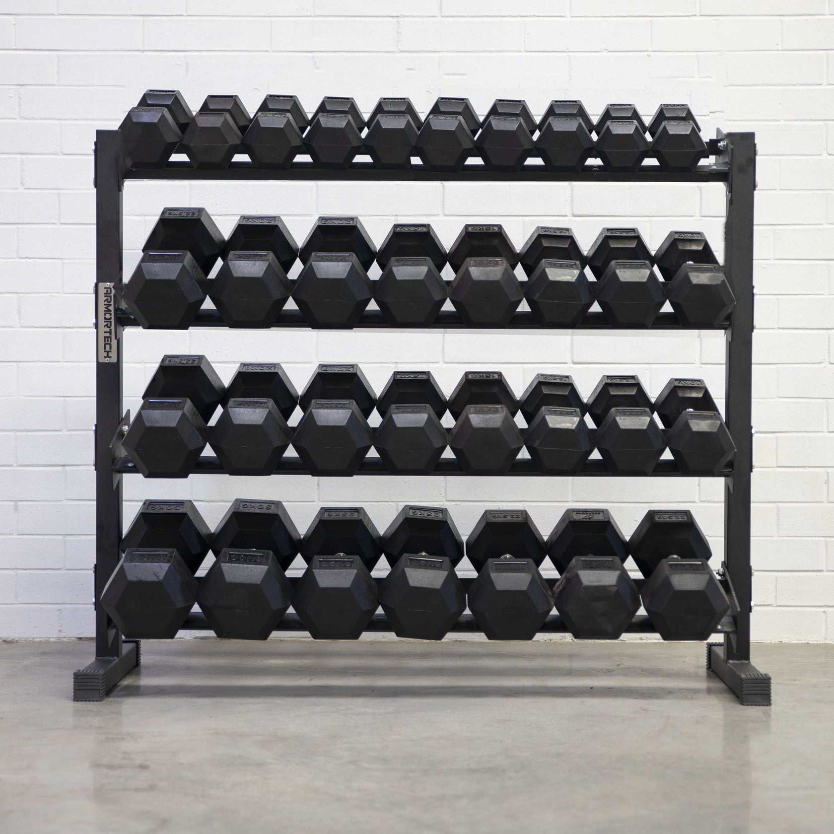 Armortec V2 4 tier Commercial Dumbbell Rack – Flex Fitness Equipment ...