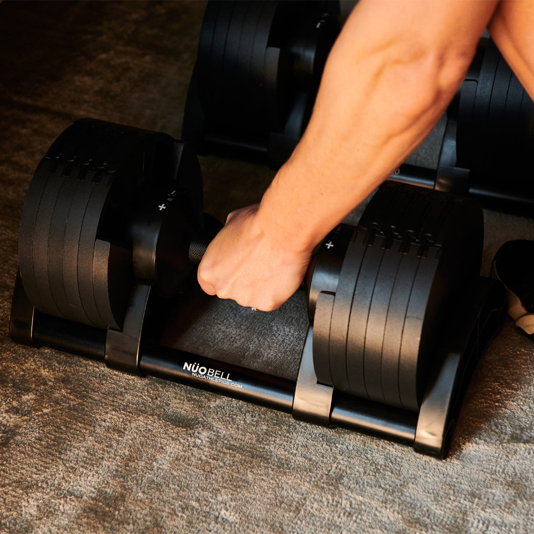 Nuobell 2-20kg Adjustable Dumbbell PAIR (Black Handles) – Flex Fitness ...