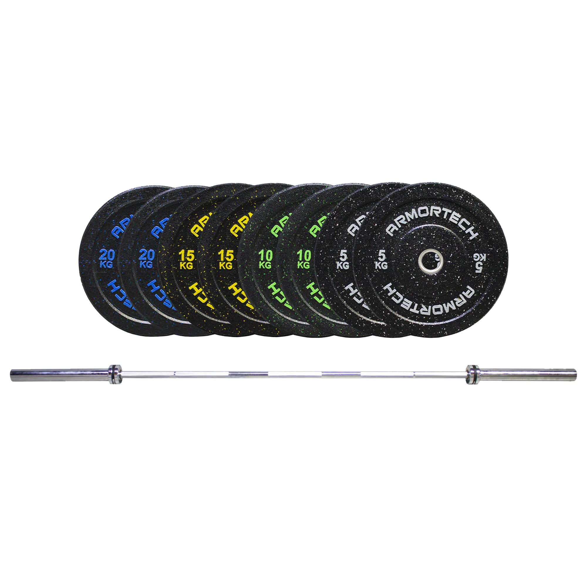 120KG Crumb Bumper & Barbell Package – Flex Fitness Equipment New Zealand