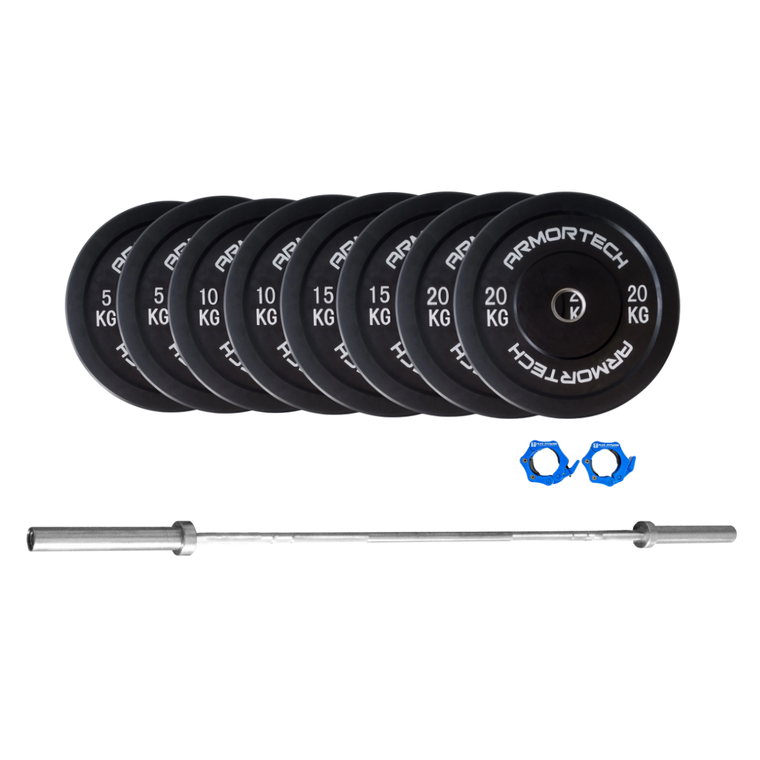 120kg Black Bumper Men's Power Package – Flex Fitness Equipment New Zealand